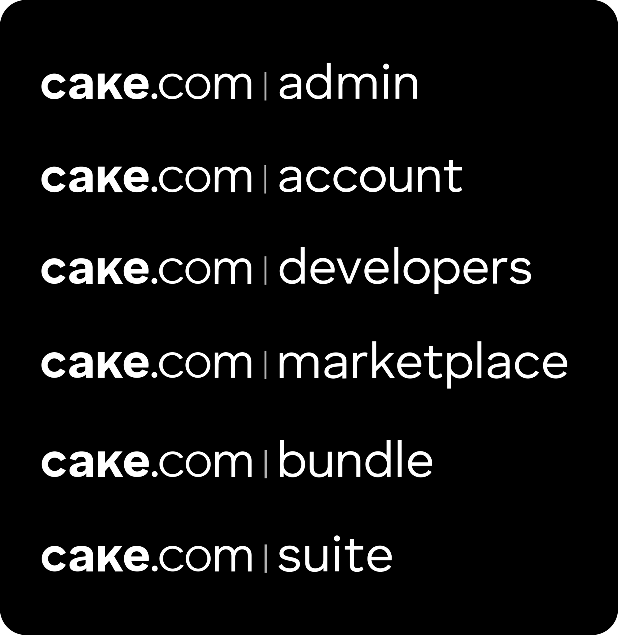 Logo extensions – CAKE.com Brand Guidelines